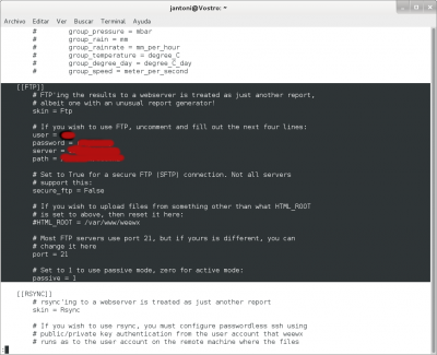 WeeWX y Meteoclimatic - Codex|Meteoclimatic